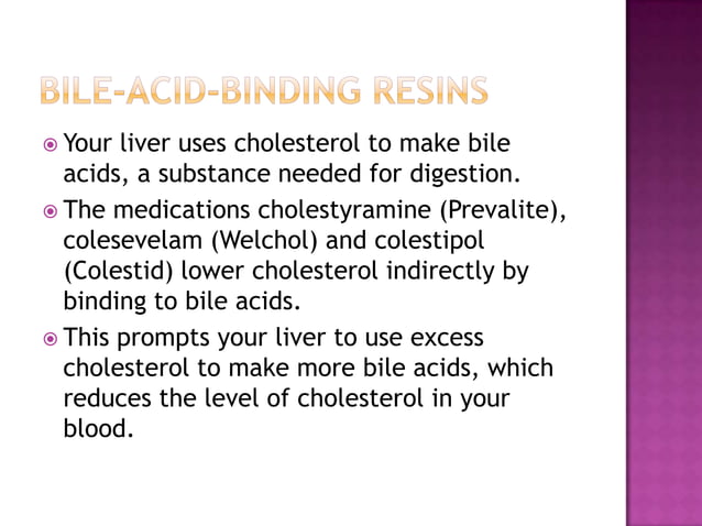 Medication therapy for cholesterol | PPT