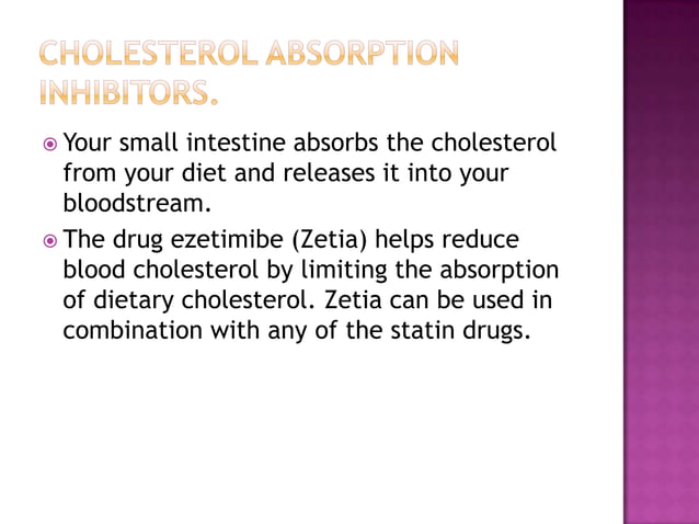 Medication therapy for cholesterol | PPT