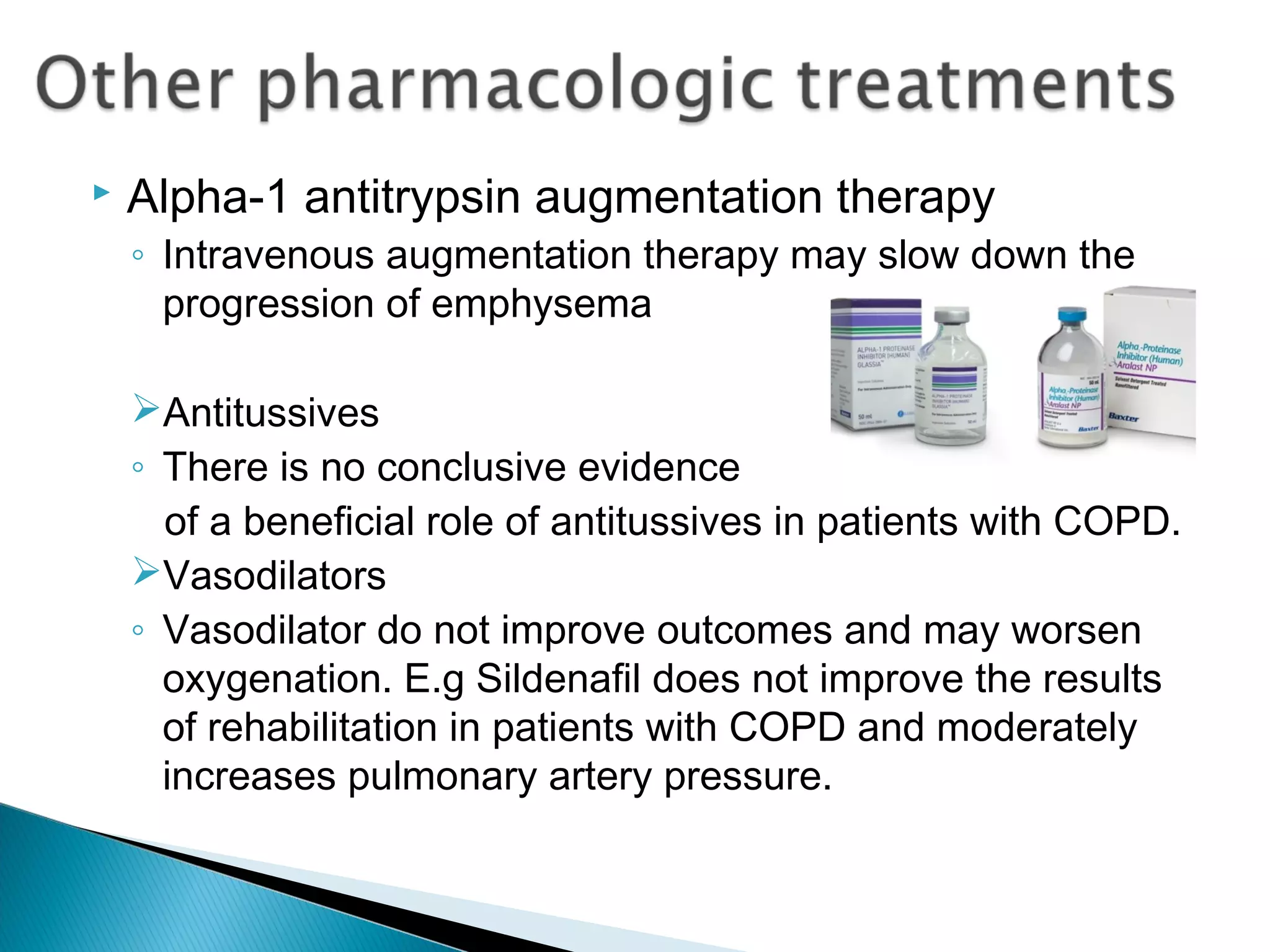 Medication use in chronic lung disease | PPT