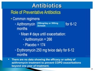 Medication use in chronic lung disease | PPT