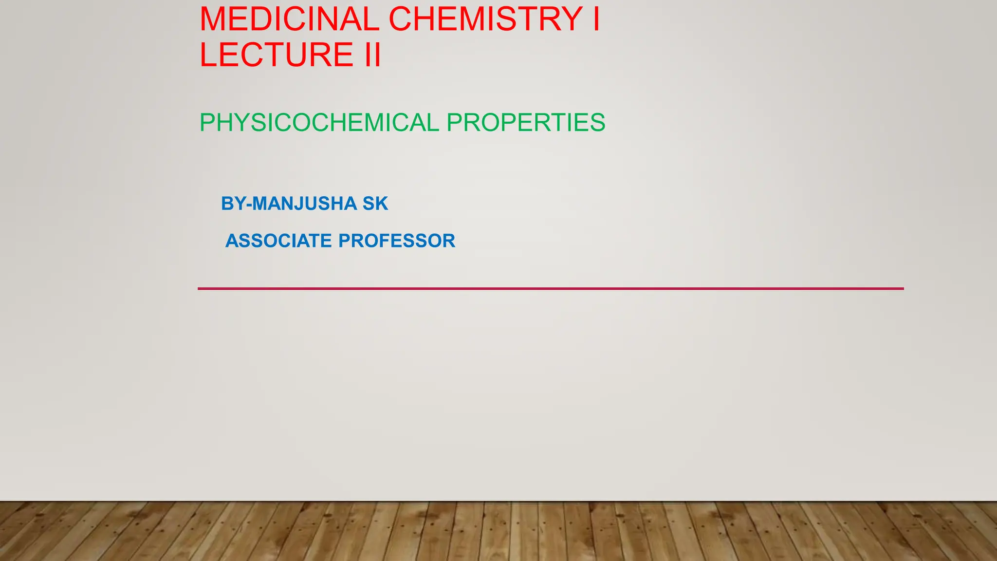 Medicinal chemistry -l-Second year-Fourth semester -medichem ...