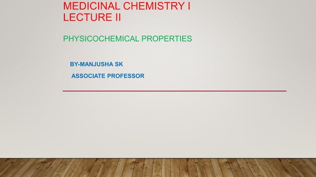 Medicinal chemistry -l-Second year-Fourth semester -medichem ...