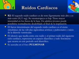 Auscultacion de ruidos cardiacos | PPT