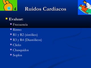 Auscultacion de ruidos cardiacos | PPT