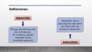 SEDACION Y ANALGESIA EN EL PACIENTE CON VENTILACION MECANINA PEDIATRICO ...