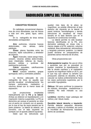 CURSO DE RADIOLOGÍA DE TORAX | PDF