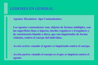 Medicina forense. lesiones en general | PPTX