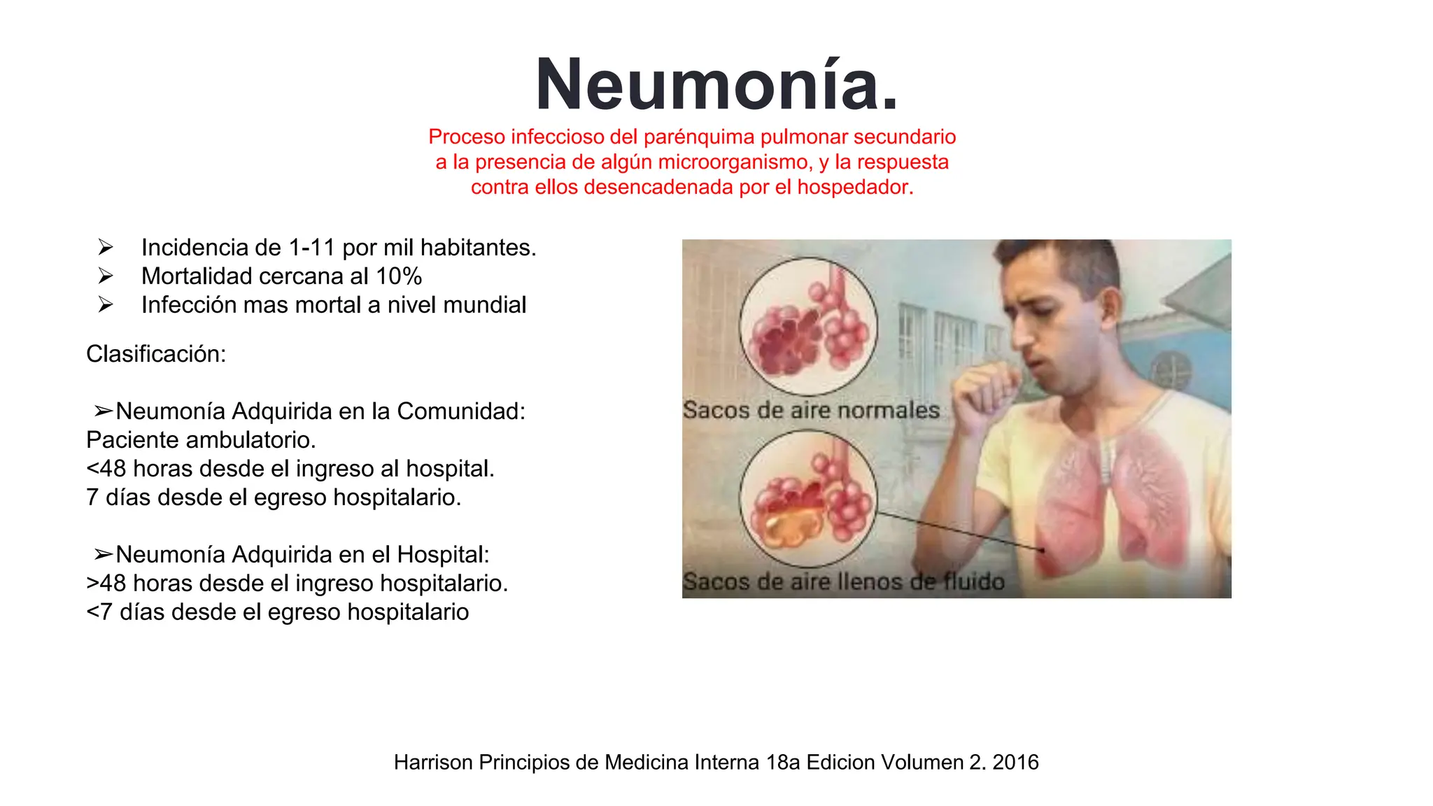 NEUMONIA Y NEOPLASIAS PULMONARES UNERG MEDICINA INTERNA | PPT