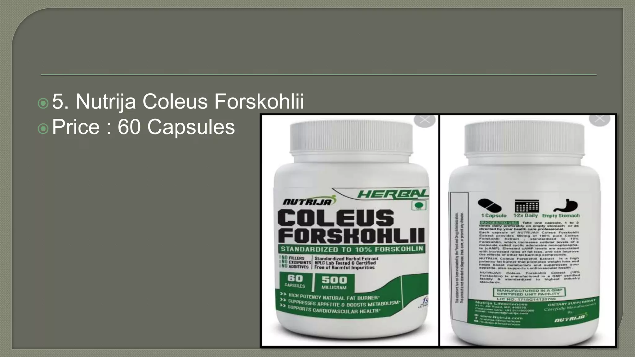 Coleus forskohlii Medicinal plant | PPTX