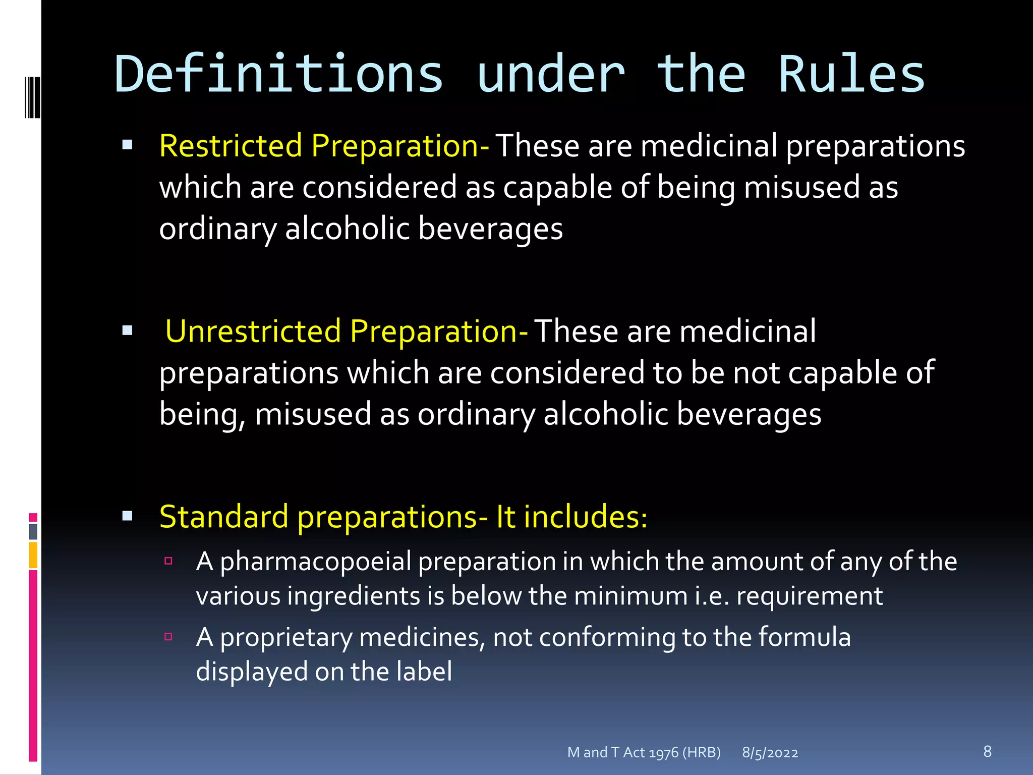 medicinal and toilet preparation act 1955.ppt
