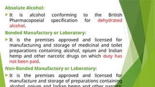 Medicinal and Toilet Preparations Act, 1955 – Excise Duty Regulations ...