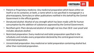Medicinal and toilet preparation act (Excise duty act | PDF