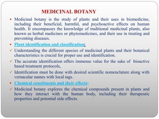 Medicinal Botany and It's scope and History | PDF