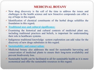 Medicinal Botany and It's scope and History | PDF