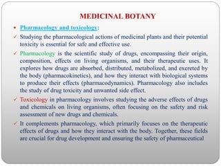 Medicinal Botany and It's scope and History | PDF