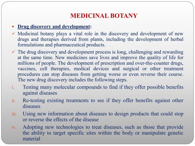Medicinal Botany and It's scope and History | PDF