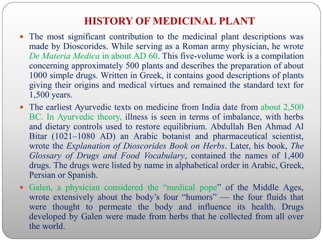 Medicinal Botany and It's scope and History | PDF
