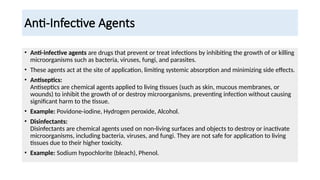 Anti infective agent, Classification and reaction.pptx