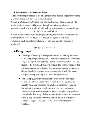 Introduction of Medicinal chemistry | DOCX