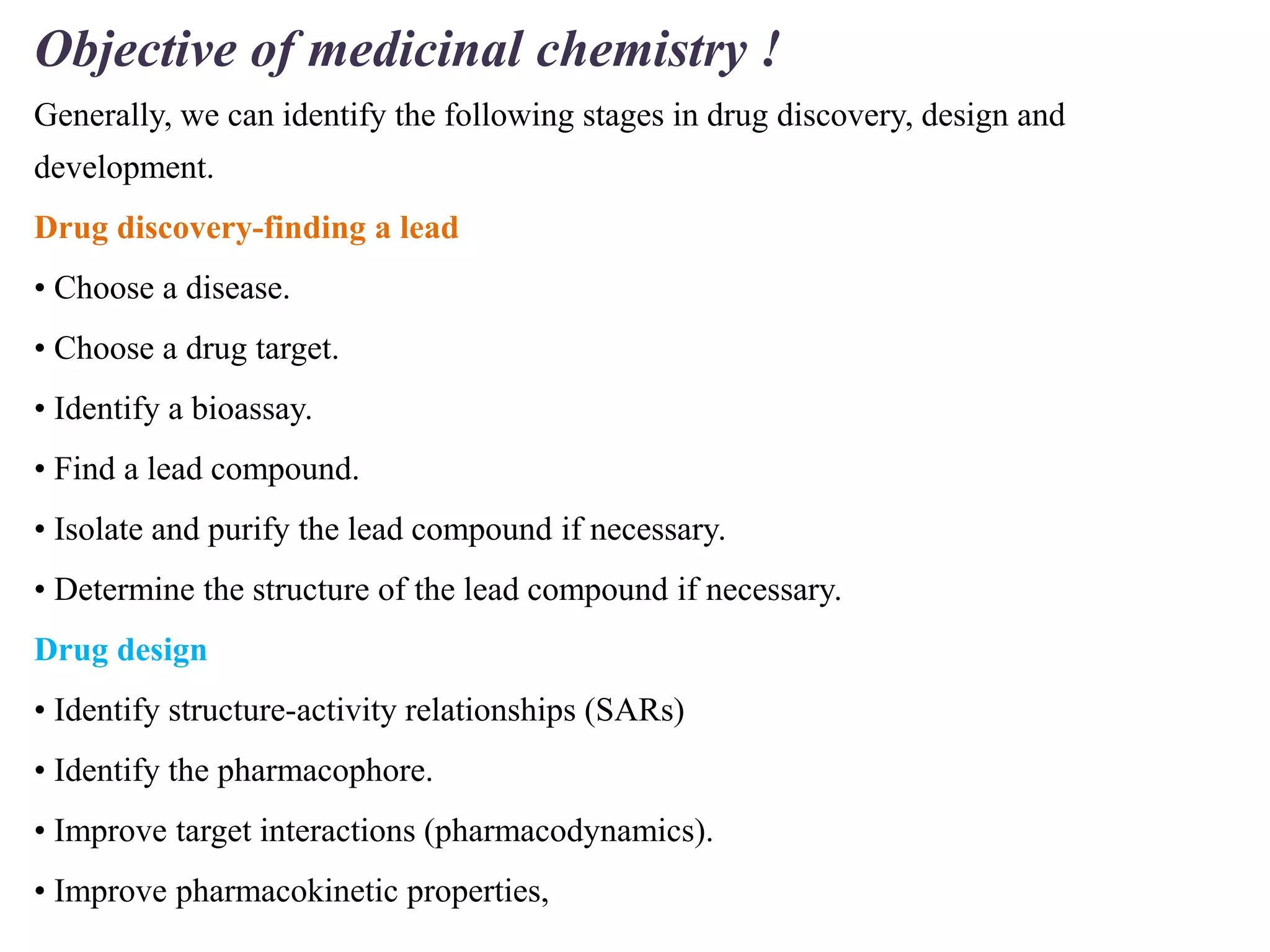 Medicinal chemistry | PPTX