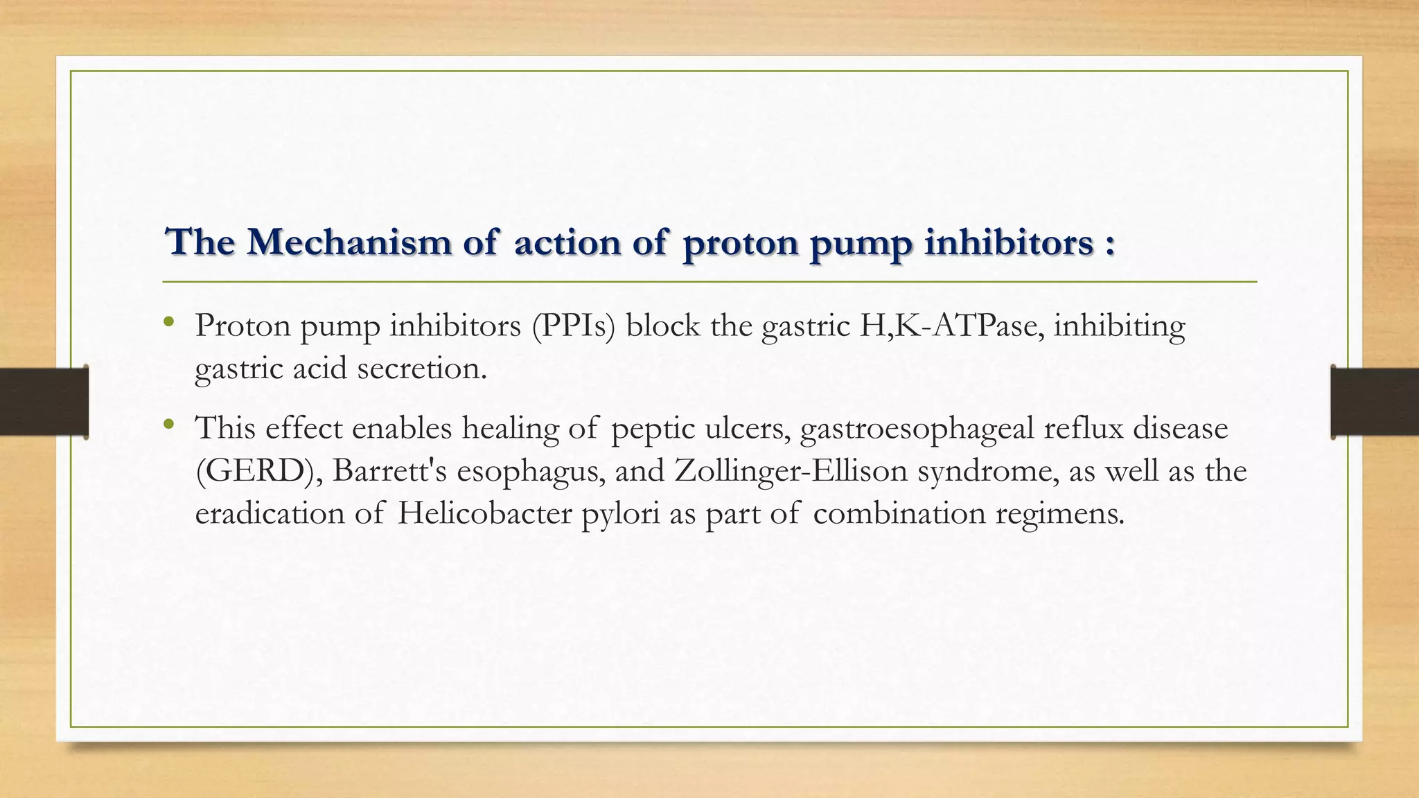 Presentation On Proton Pump Inhibitor | PPTX