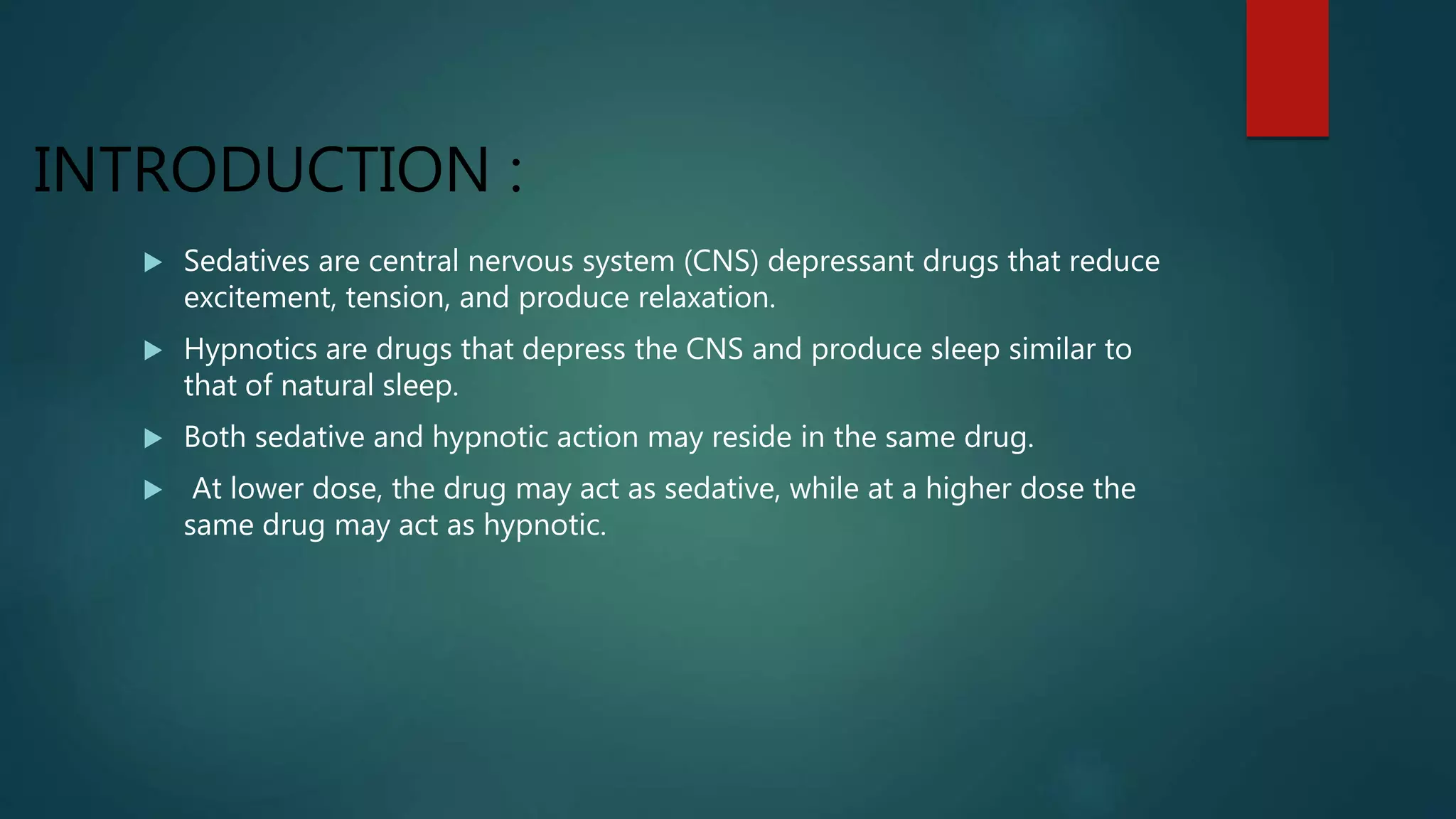 Sedative & Hypnotics - Benzodiazepine | PPTX