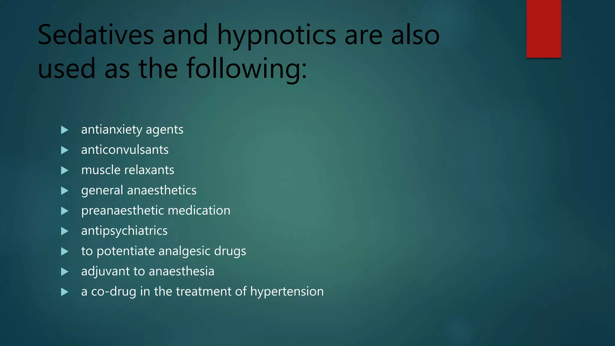 Sedative & Hypnotics - Benzodiazepine | PPTX