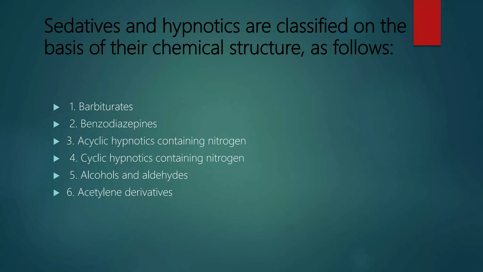 Sedative & Hypnotics - Benzodiazepine | PPTX