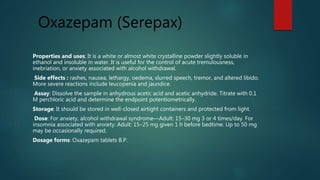 Sedative & Hypnotics - Benzodiazepine | PPTX