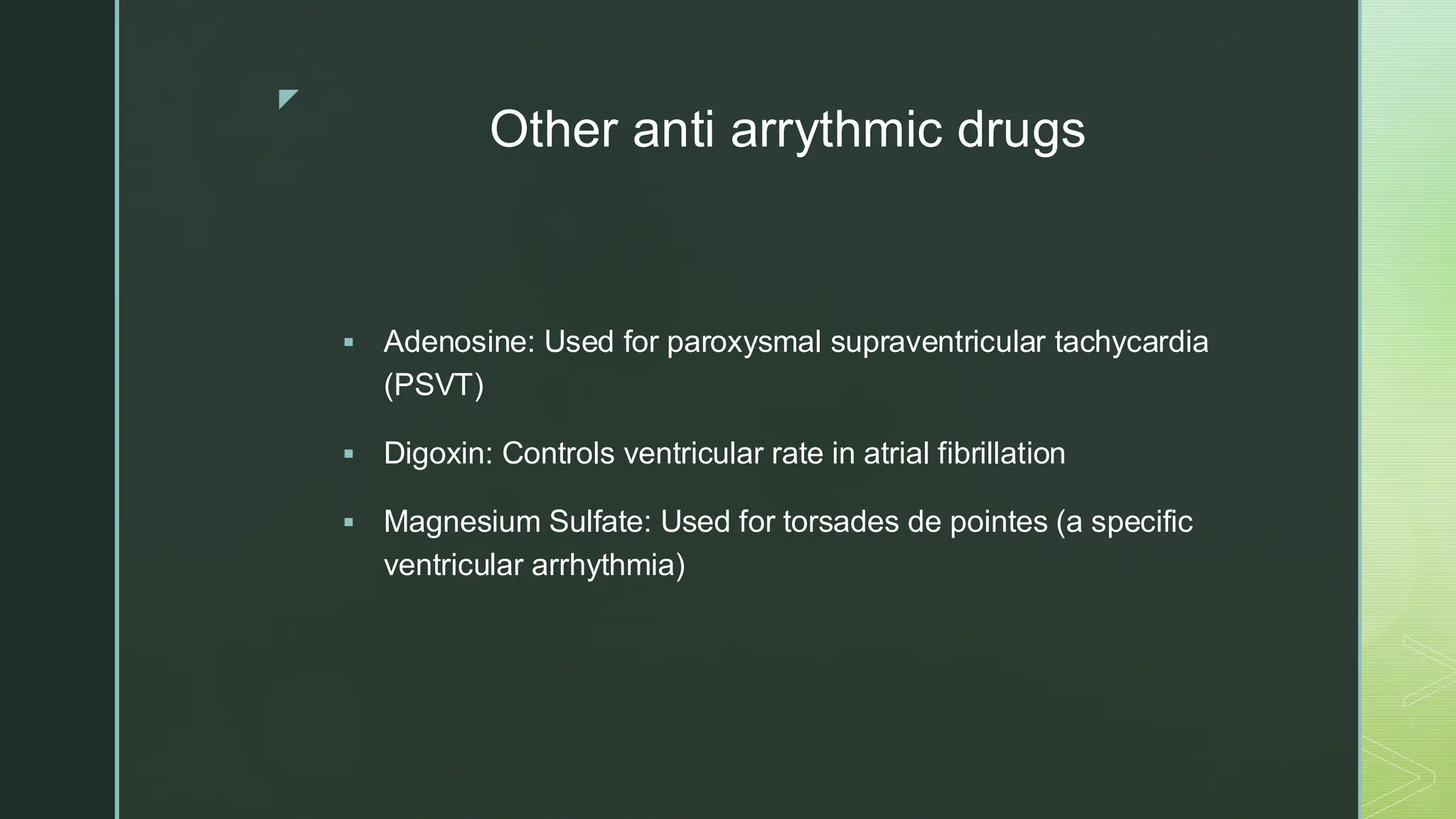 medicinal chemistry Anti arrythmic drugs | PDF