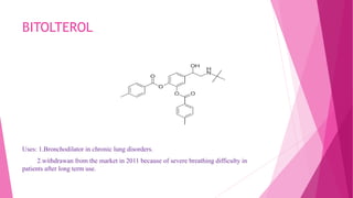 Medicinal chemistry adrenergic agonists | PPTX