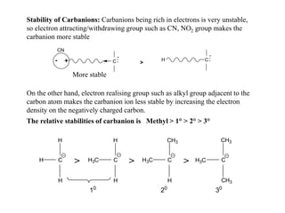 ORGANIC REACTIONS AND THEIR MECHANISMS | PPTX