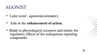 MEDICINAL CHEMISTRY AGONIST VS ANTAGONIST | PPTX