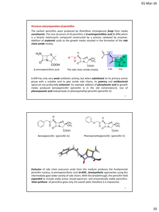 Medicinal chemistry iii_penicillins_part_1 | PDF