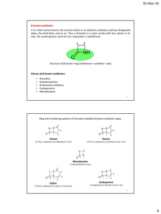Medicinal chemistry iii_penicillins_part_1 | PDF