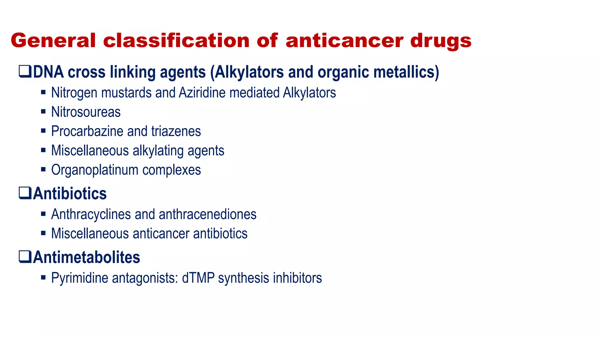 Medicinal chemistry of anticancer drugs ppt | PDF