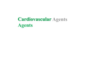 Medicinal chemistry of Cardiac agents to all.pptx