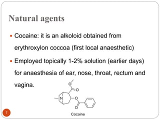 Medicinal chemistry of local anaesthetics | PPTX