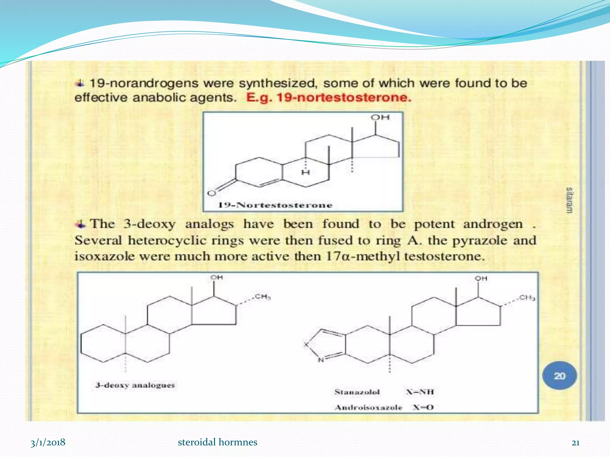 Medicinal Chemistry of Steroidal Hormones.pptx