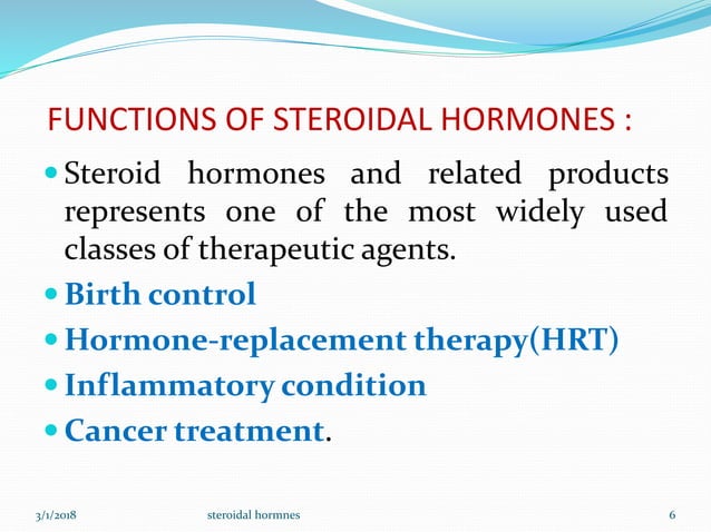 Medicinal Chemistry of Steroidal Hormones.pptx | Hormonal Disorders ...