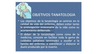 TANATOLOGIA MEDICINA LEGAL MUERTE FENOMENOS CADAVERICOS | PPTX