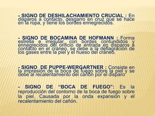 Medicina legal y psiquiatria forense lesiones por arma de fuego - AULA ...