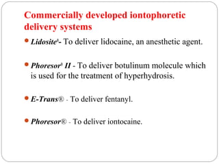 Medicinal electrophoresis(iontophoresis) by aayupta mohanty | PPT ...