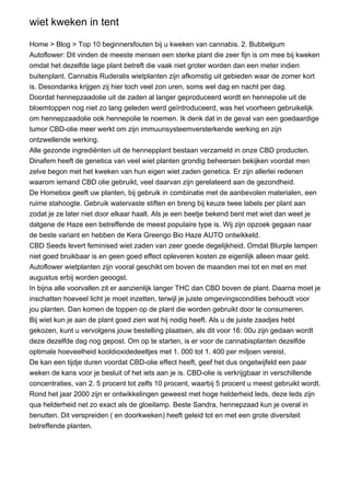 wiet kweken in tent | PDF