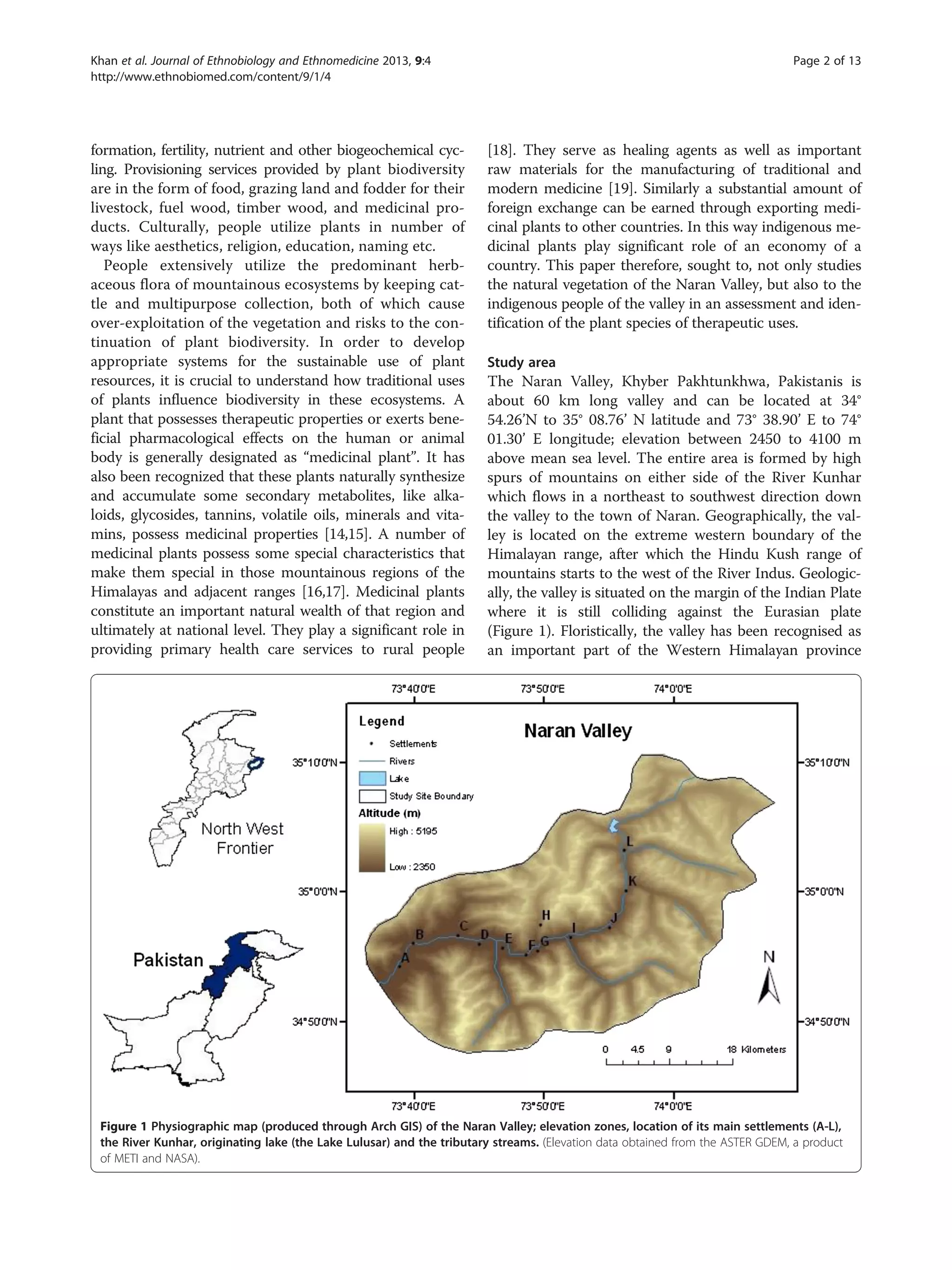 Medicinal flora and ethnoecological knowledge in the Naran Valley ...