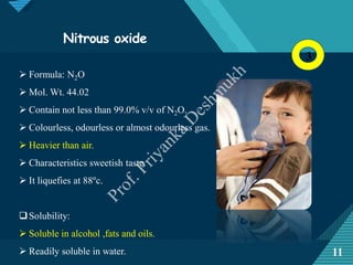 MEDICINAL GASES OR INHALANTS IN PHARMACEUTICALS | PDF