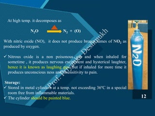 MEDICINAL GASES OR INHALANTS IN PHARMACEUTICALS | PDF