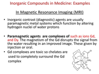 This document provides a simple understanding of Medicina Inorganic ...