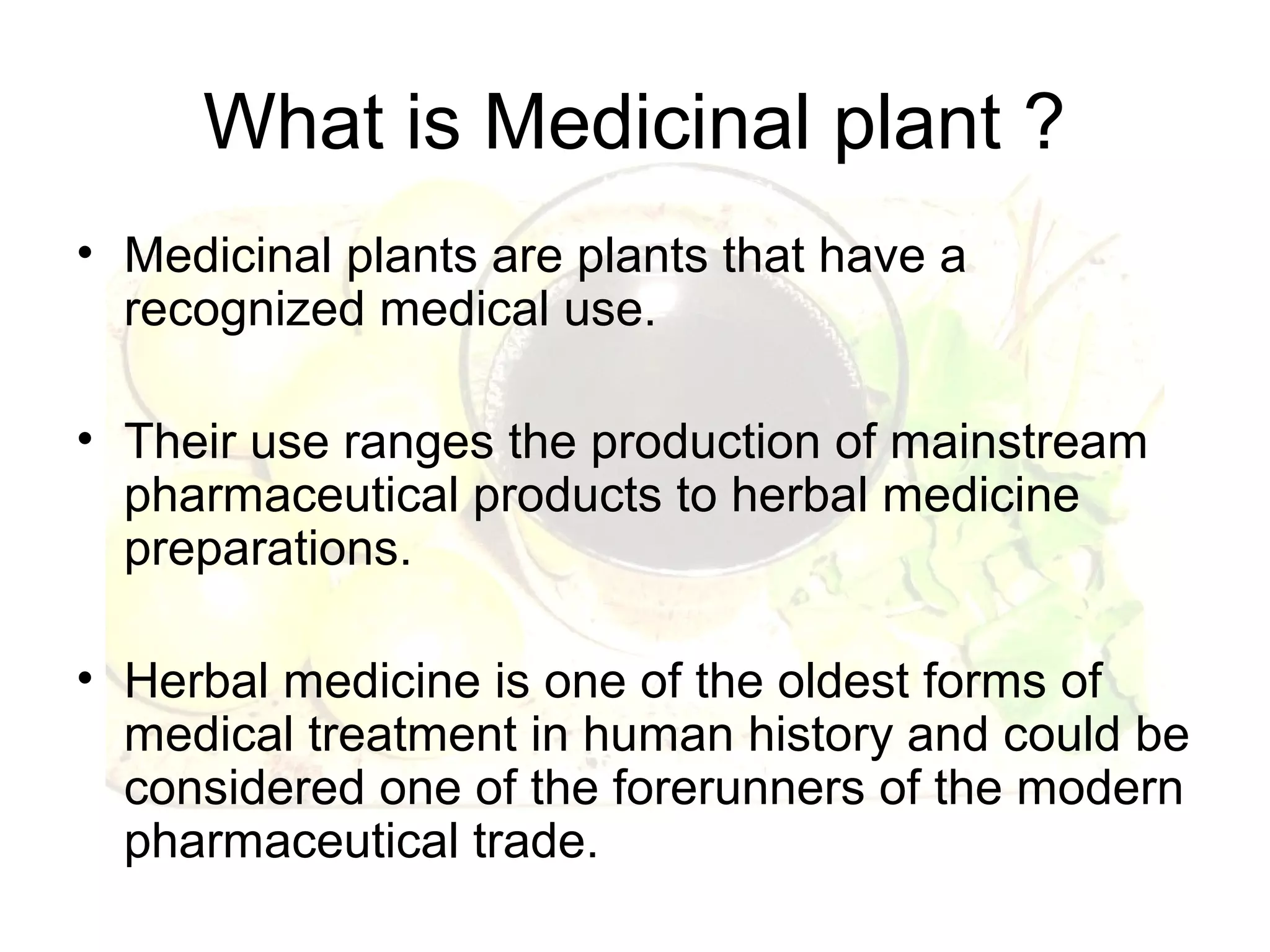 Medicinal plants | PPT