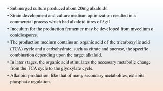 MEDICINAL PLANT BIOTECHNOLOGY UNIT 5, MPG, SEM 2 FERMENTATION ...